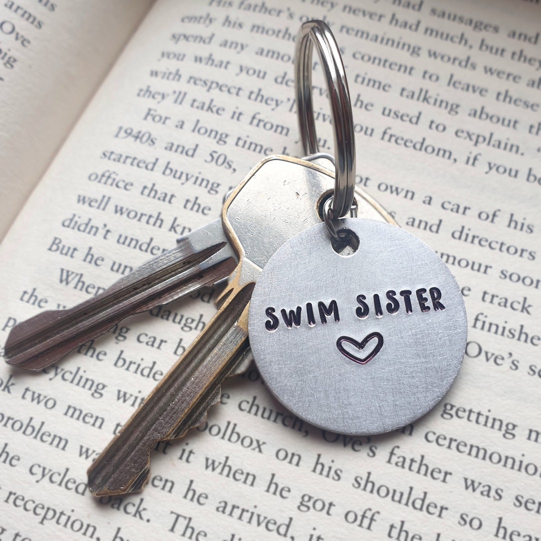 Swim Sister Keychain, Cold Water Swimming, Wild Swimming, Housewarming ...