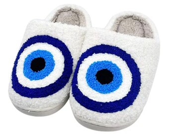 Evil Eye Slippers - Etsy