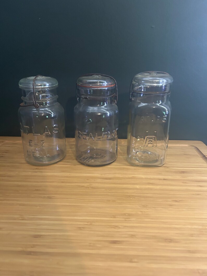 Vintage Atlas Jars - Etsy