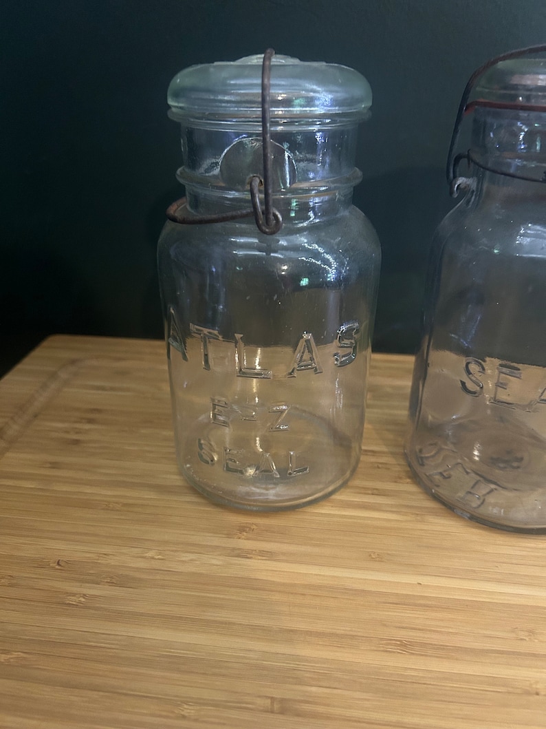 Vintage Atlas Jars - Etsy