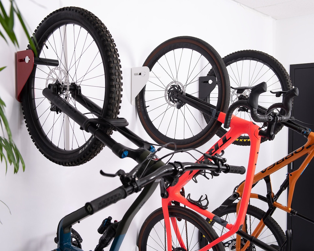 The New Bike Hook - Vertical Bike Storage - Etsy UK