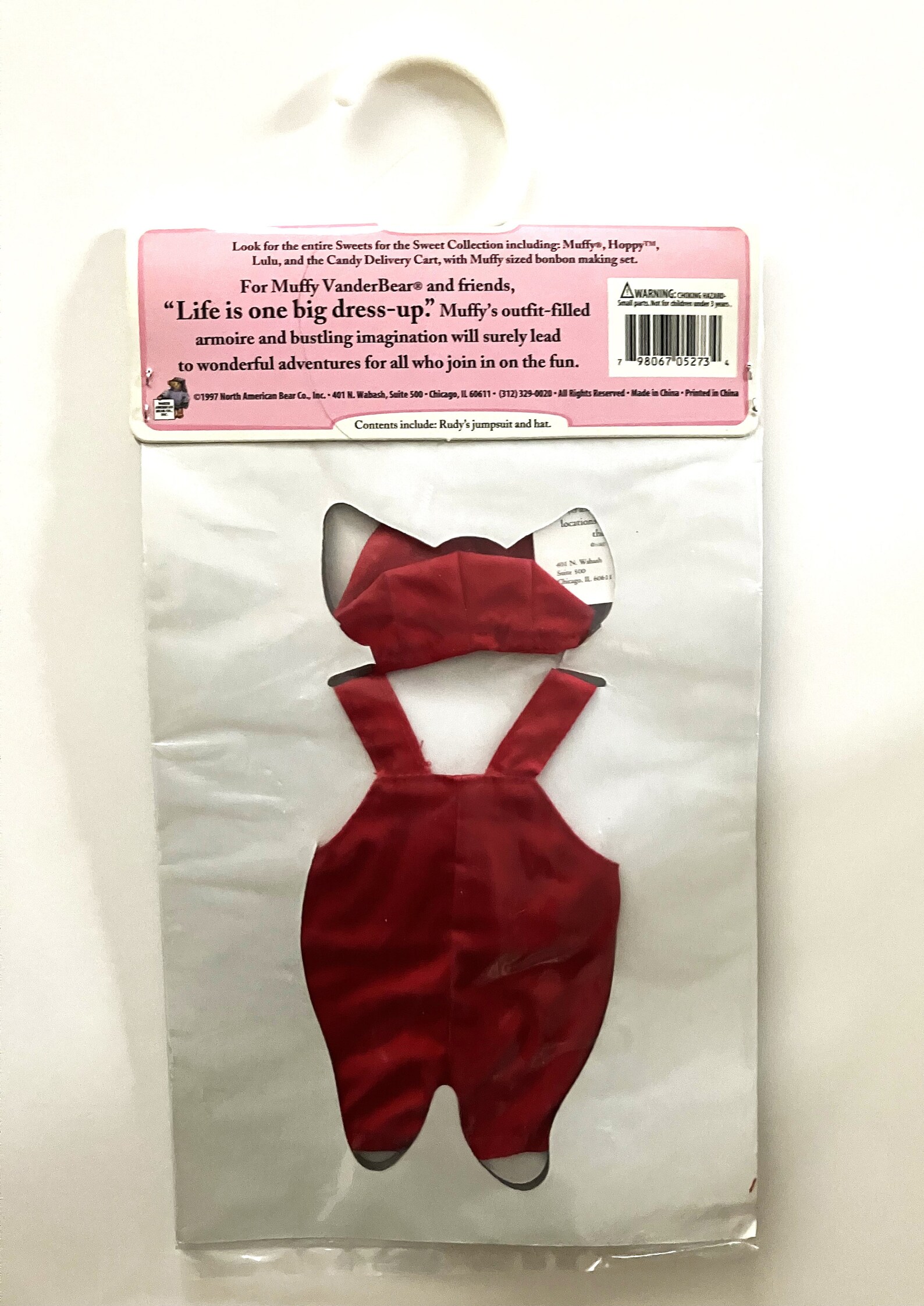 NABCO Muffy Vanderbear Rudy Pig Outfit Jumpsuit and Hat Sweets for ...