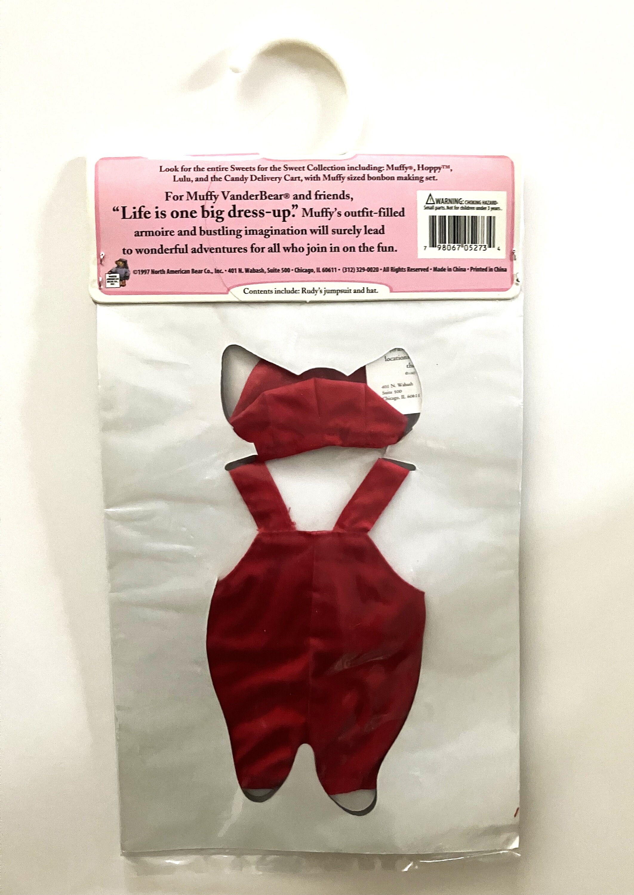 NABCO Muffy Vanderbear Rudy Pig Outfit Jumpsuit and Hat Sweets for ...