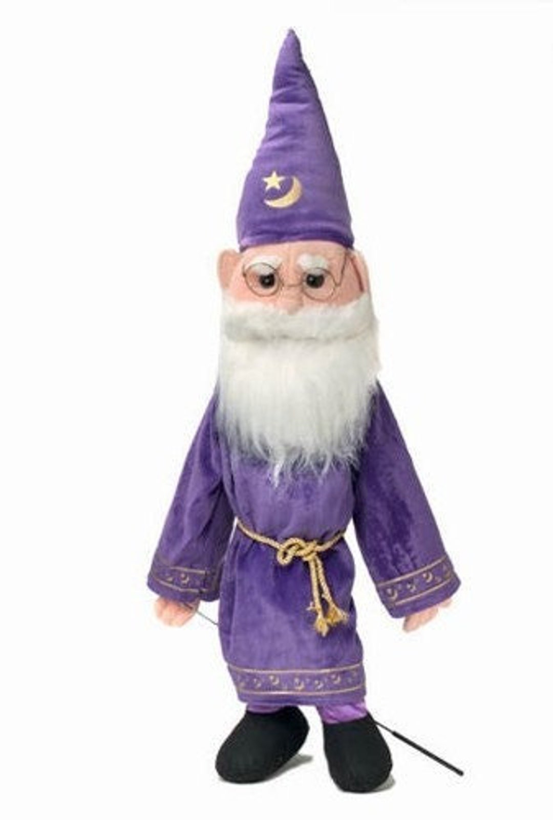 Sunny & Co Toys Wizard Sorcerer Full Body Hand Puppet Plush Purple 34 ...