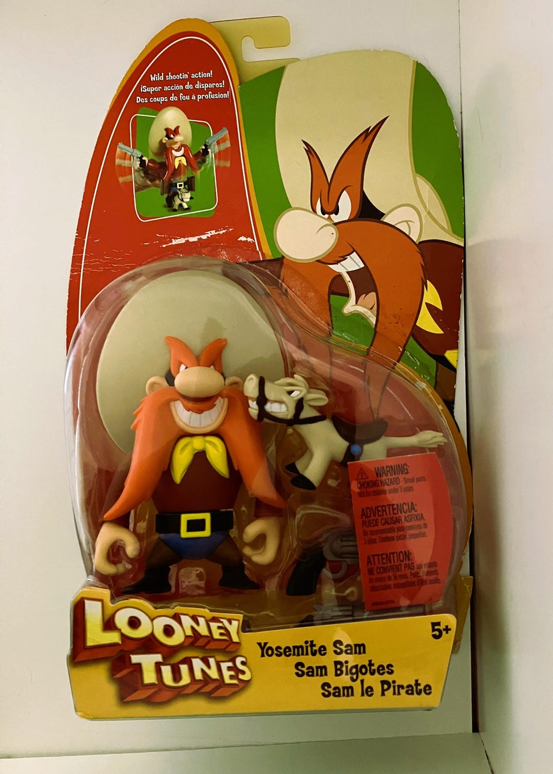 Mattel Looney Tunes Yosemite Sam Collectible Vintage Toy in Package - Etsy