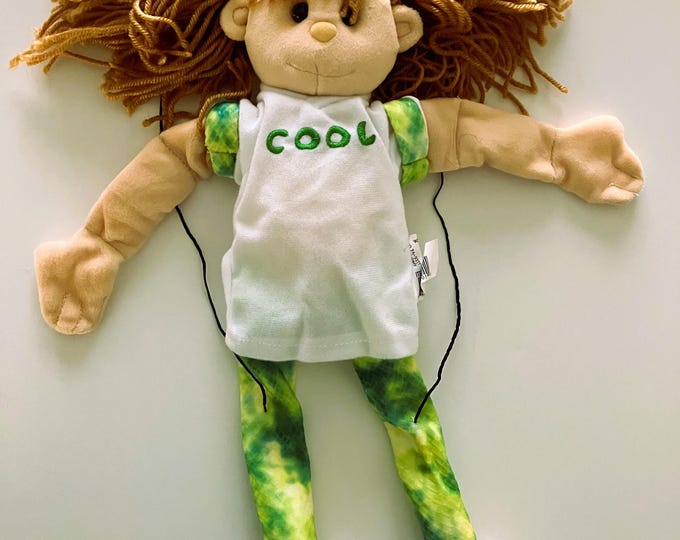 Vintage Sunny Puppets Cool Girl Marionette WB1701 Plush String Puppet ...