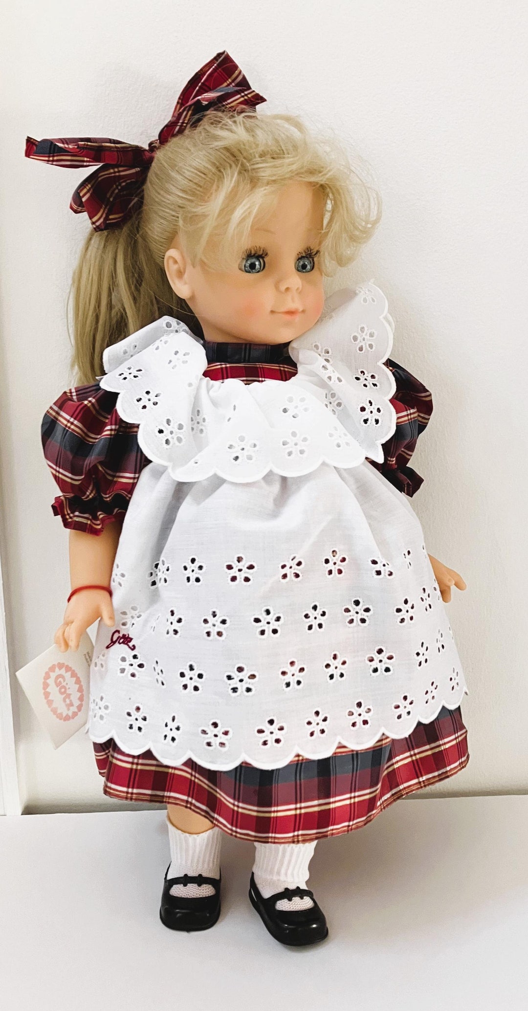 Vintage Gotz Elizabeth Girl Doll 18" Blonde Hair Blue Eyes West Germany ...