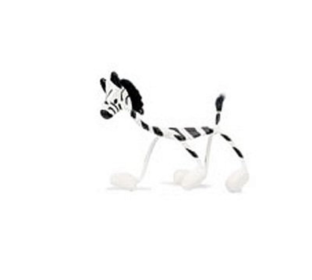 Hog Wild Bendable Magnetic Zebra Figure Bender in Tin Box Vintage Brand ...