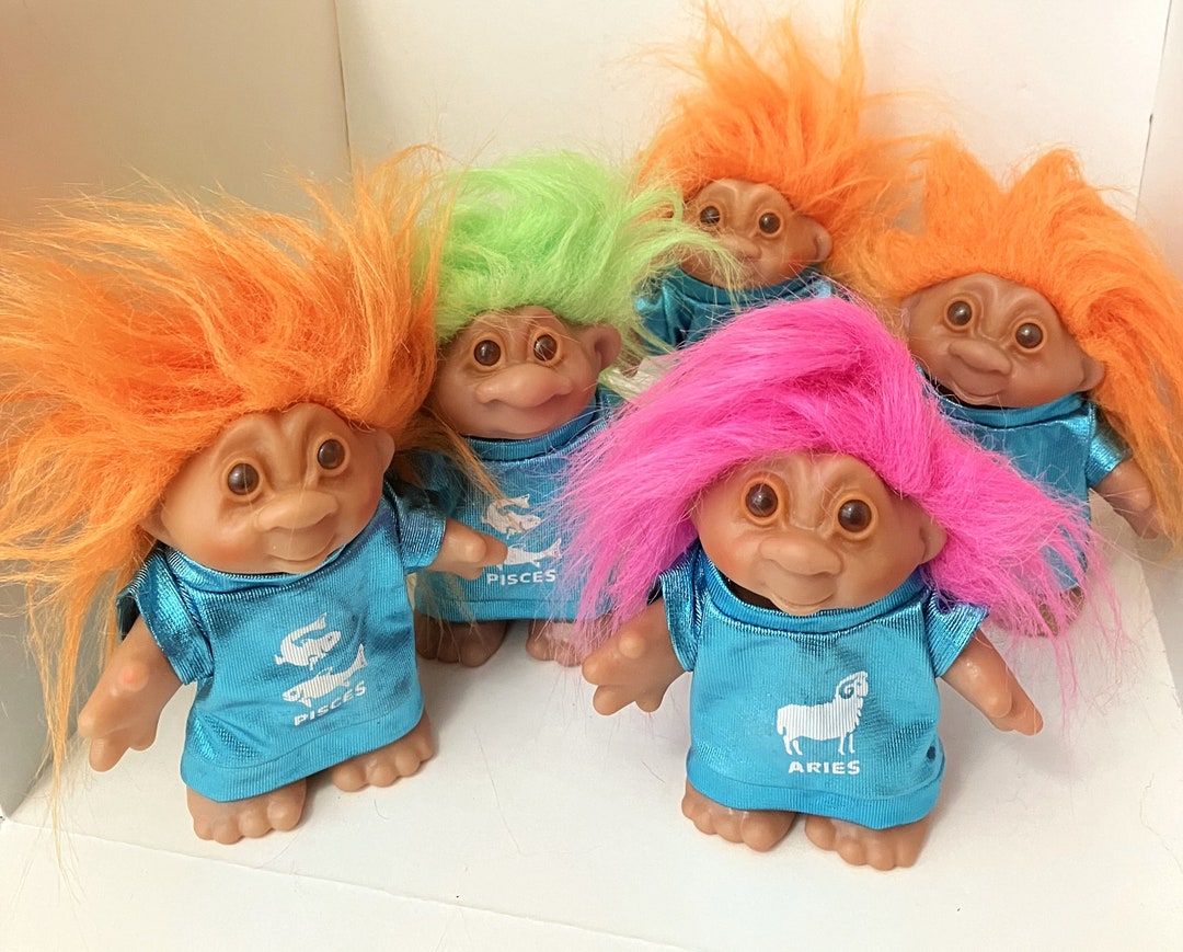 Vintage DAM TROLL 1986 Zodiac Astrology Sign - 4.5" NEW Rare - Etsy