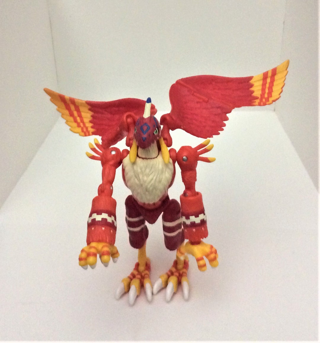 Vintage Bandai Digimon Digivolving BIRDRAMON to GARUDAMON Action Figure ...