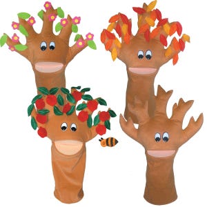 Puppet Partners Mr. Tree Puppet Teach Seasons Tool STEM Brand NEW - Etsy