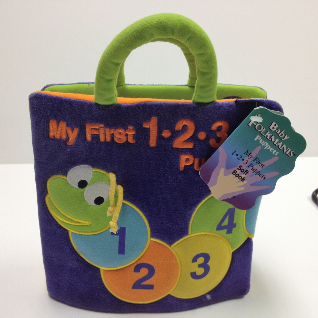 Folkmanis My FIRST 123 Puppets Soft Activity Book Toy 3023 RARE New - Etsy