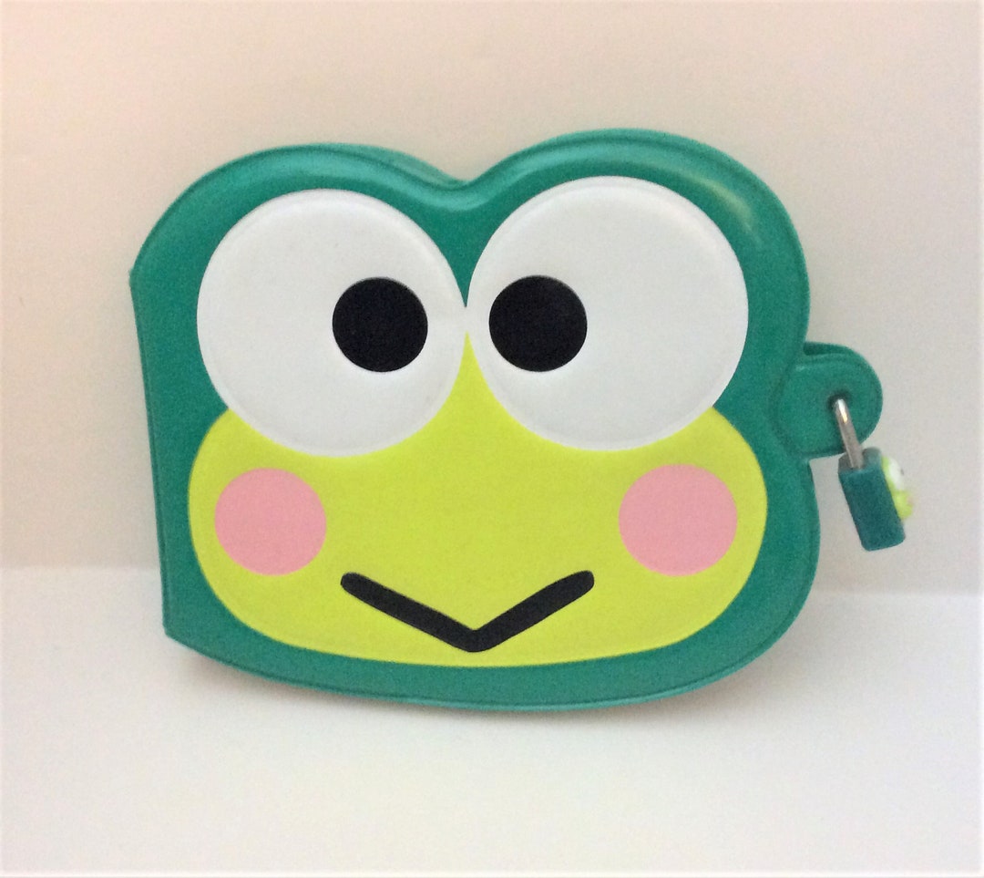 Vintage SANRIO Hello Kitty Kero Keroppi Face Shaped Locking Diary ...