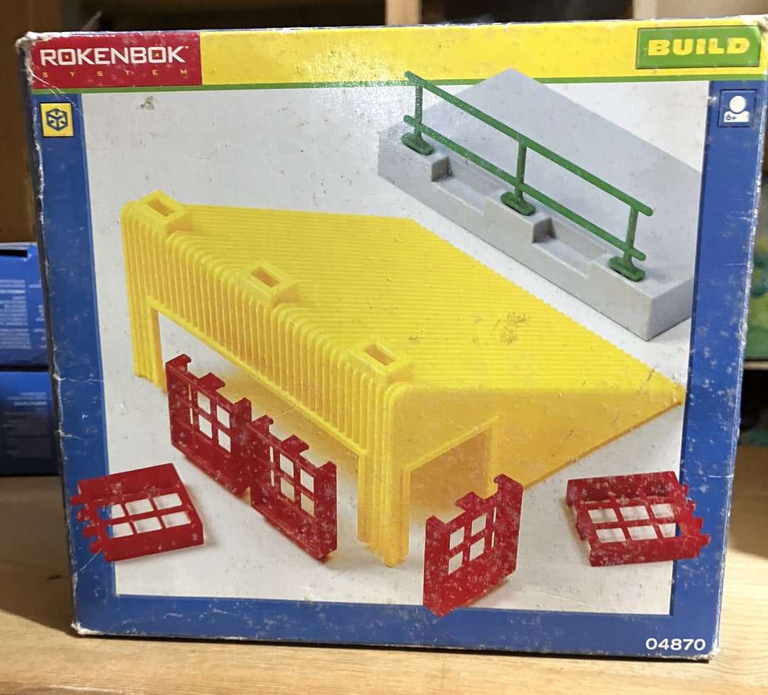 Rokenbok Systems RC Roof With Windows & Sidewalk 04870 Build Toy 8 Pcs ...