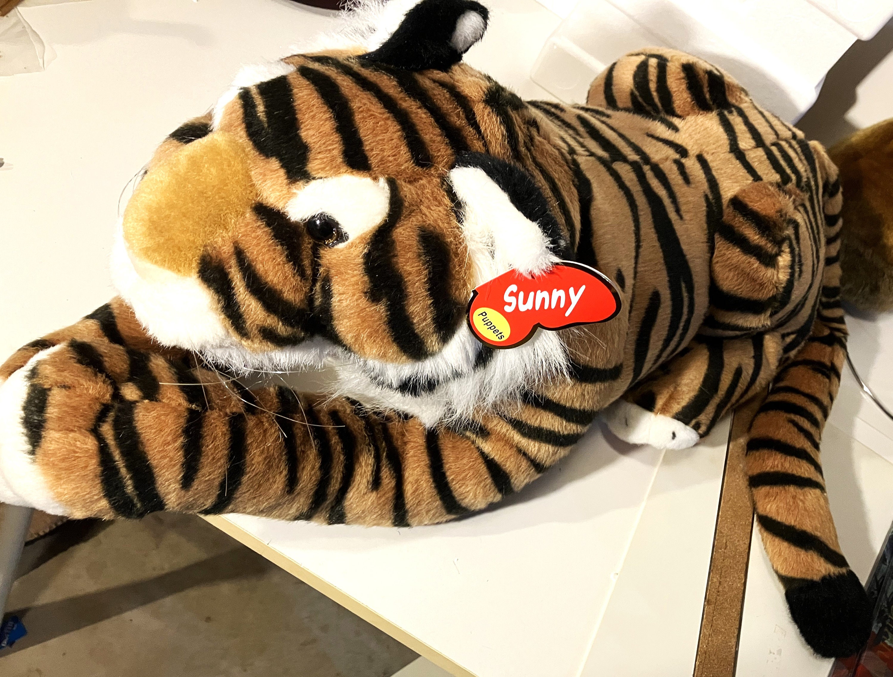 Sunny Puppets Large Realistic Full Body Tiger Puppet Plush - Etsy