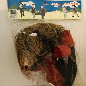 Vintage Sunny Puppets Girl Marionette WB1641 Plush String Puppet RARE ...