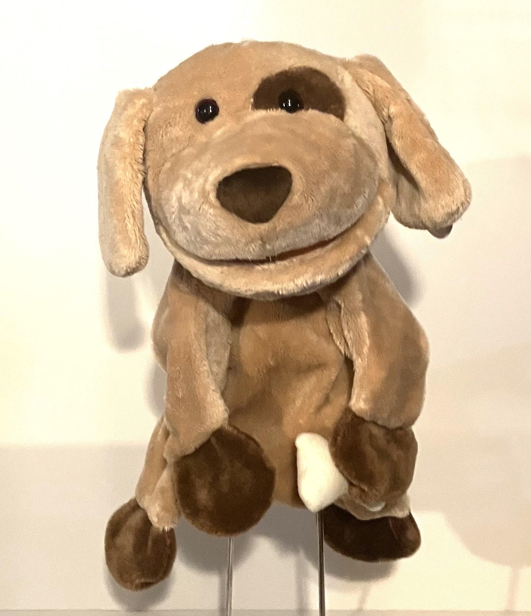 Gund Playful Puppets No Bones About It Dog Tan Hand Puppet 319552 NEW ...