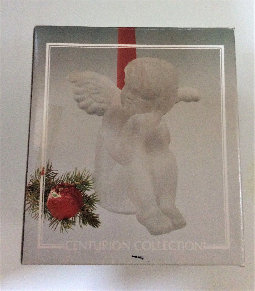 Vintage Frosted Glass Angel Cherub Praying Sitting Centurion Collection ...