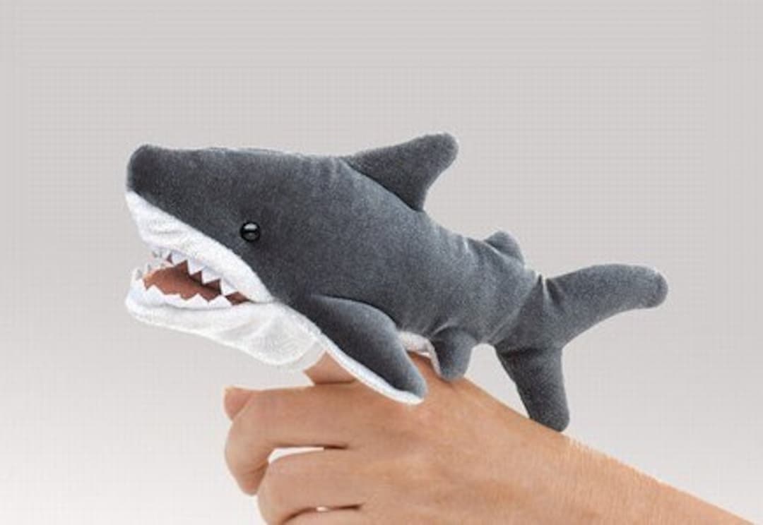 Folkmanis Mini Shark Finger Puppet 2748 Rare New - Etsy