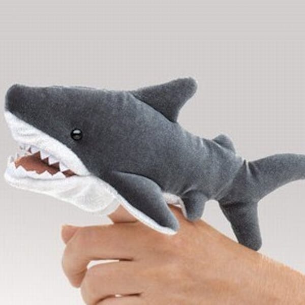 Shark Finger Puppet - Etsy
