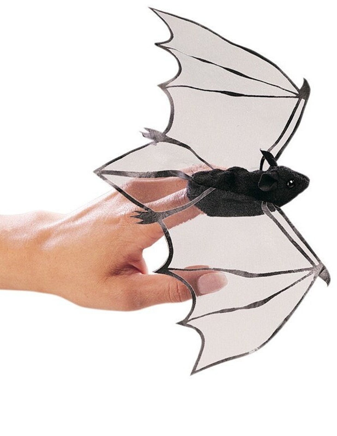Folkmanis Mini Bat Finger Puppet 2612 Rare New - Etsy
