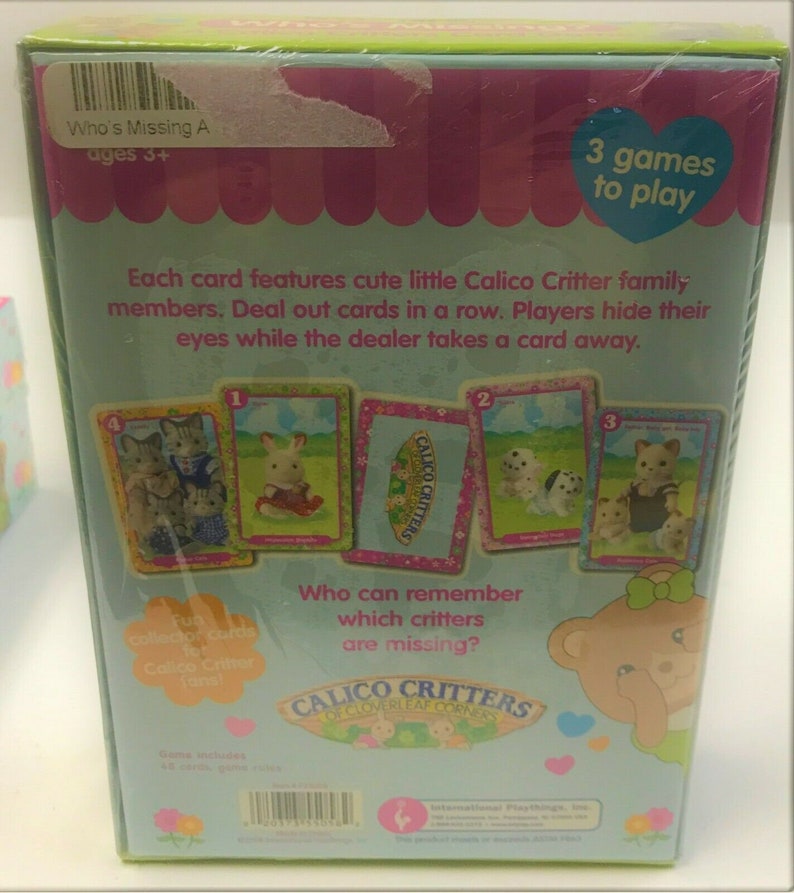 Calico Critters Who's Missing Card Game Sealed 2-4 Player - Etsy Calico Critters Who's Missing Card Game Sealed 2-4 Player - Etsy
