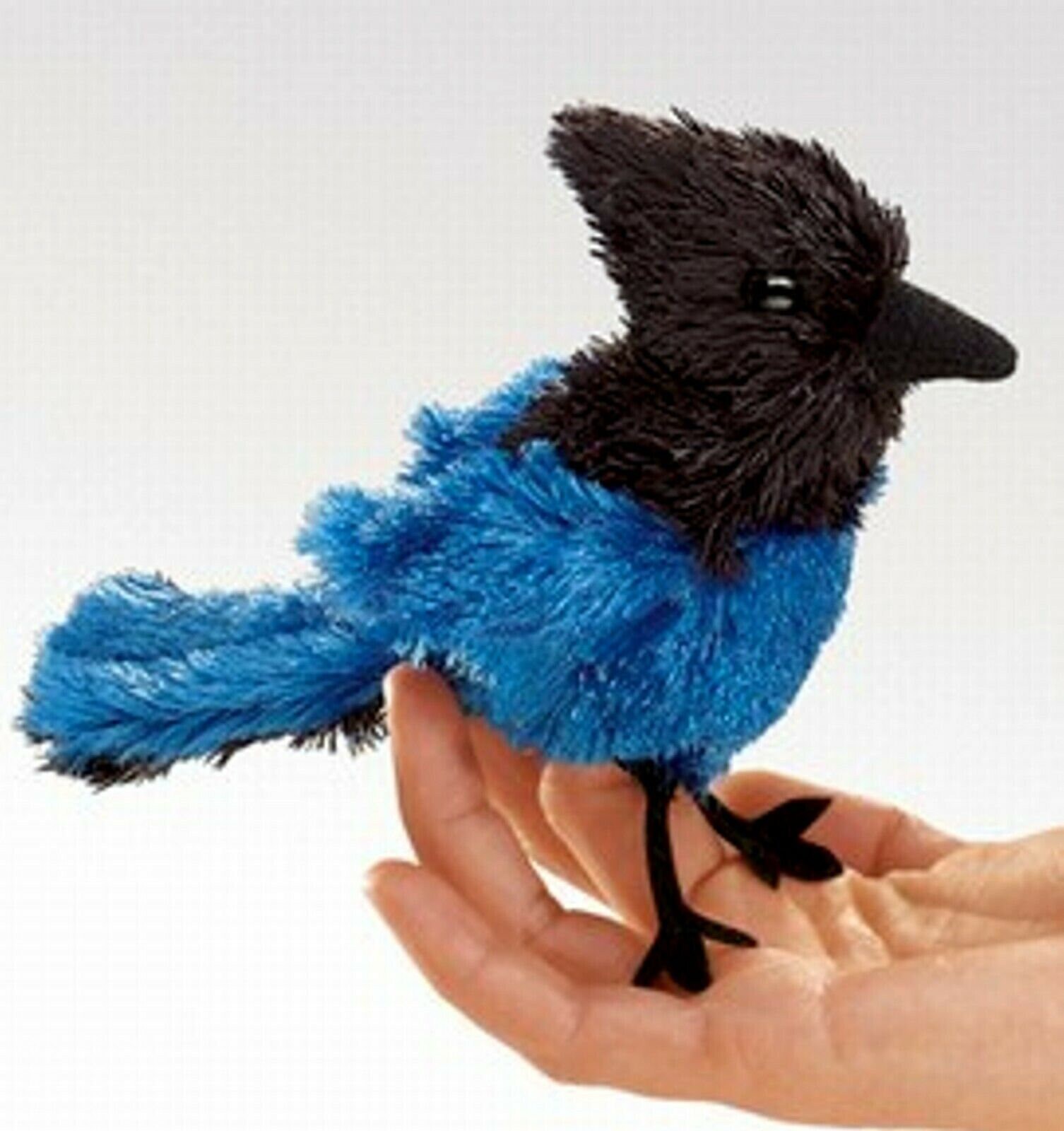 Folkmanis Mini Stellar Jay Bird Finger Puppet 2749 Rare New - Etsy