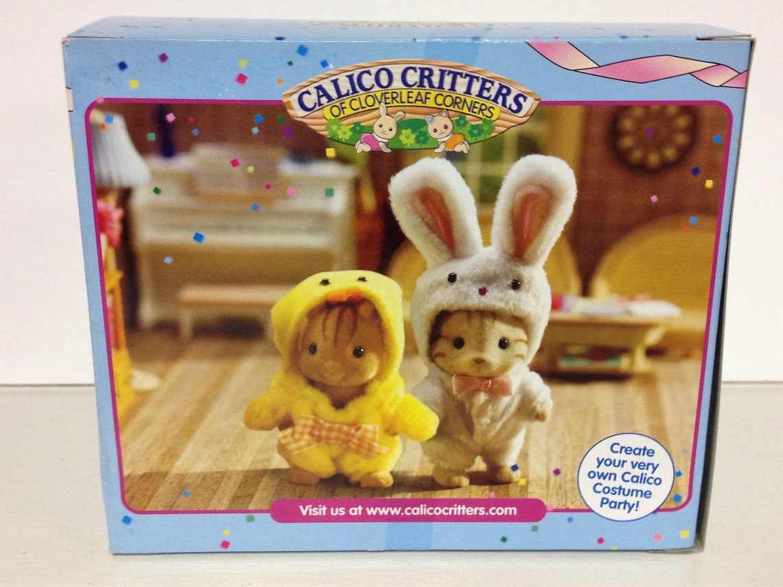Calico Critters Costume Critters Bunny and Chick CC9346 RARE - Etsy