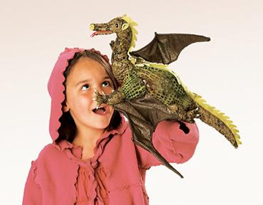 Folkmanis Flying Dragon Full Body Puppet 2854 RARE Brand New W Tags - Etsy
