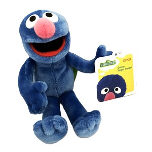 Vintage Sesame Street Plush Finger Puppets Choose Elmo, Oscar, Count ...