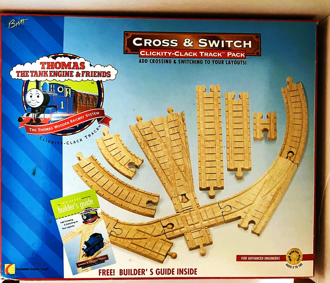 Vintage Thomas the Tank Engine Wooden Clickity Clack Track Expansion ...