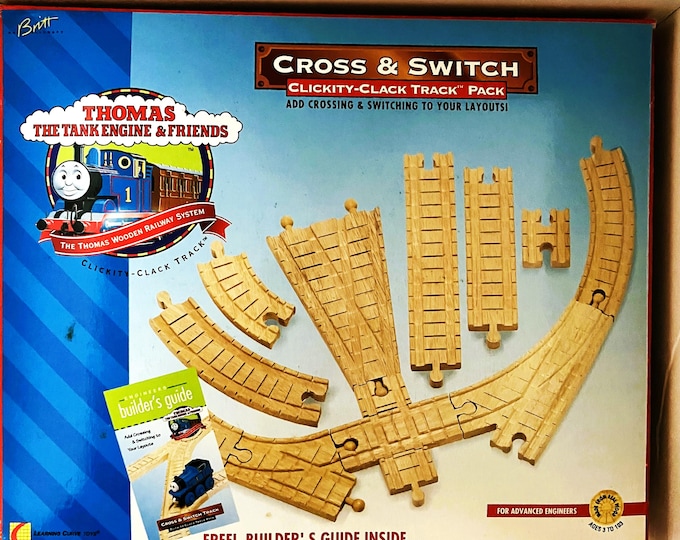 Vintage Thomas the Tank Engine Wooden Clickity Clack Track Expansion ...