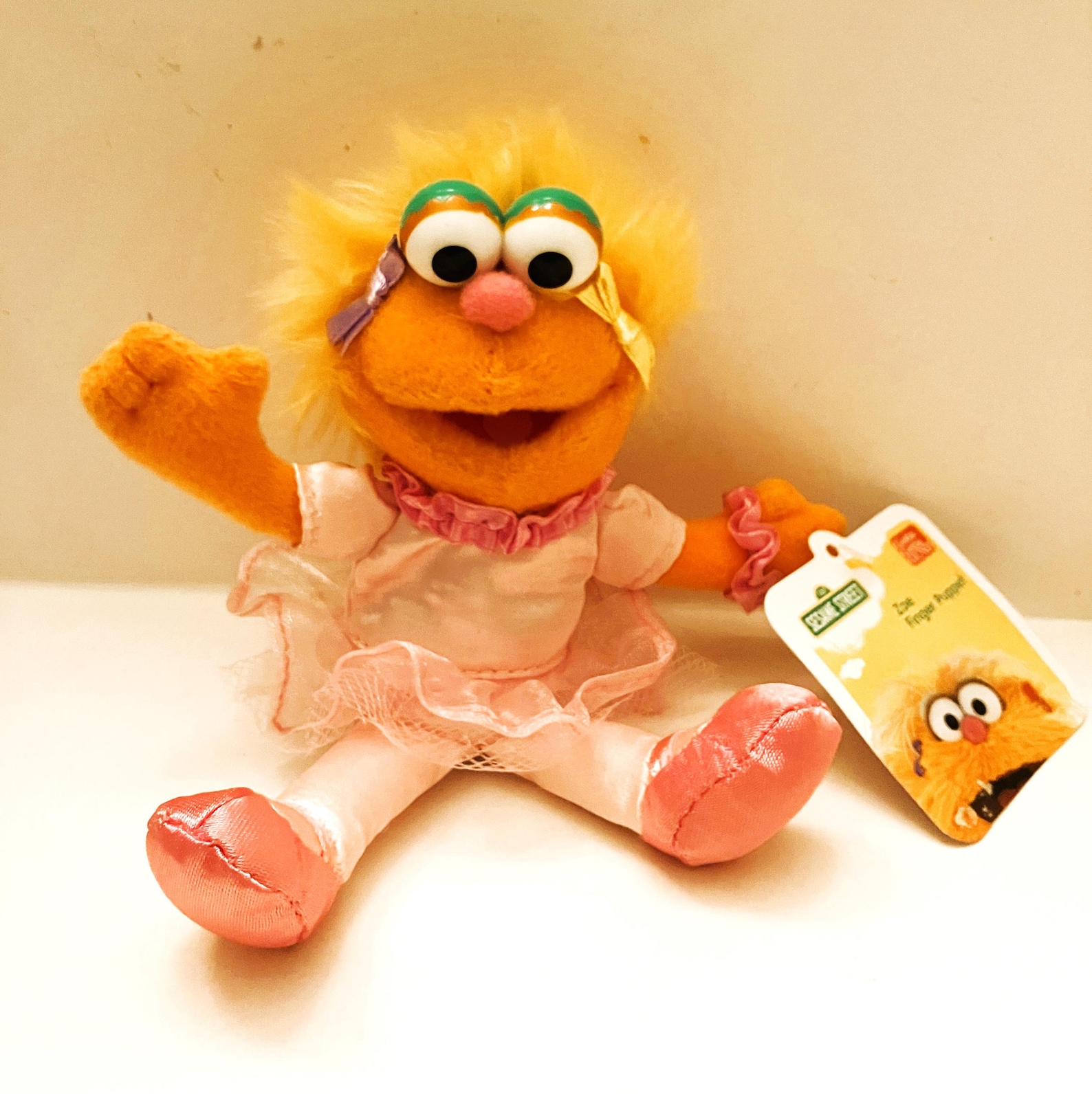 Vintage Sesame Street Plush Finger Puppets Choose Elmo, Oscar, Count ...