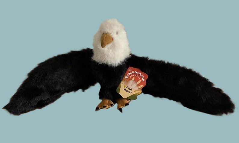 Folkmanis Eagle Bird Full Body Puppet 29 Inch Wingspan 2233 RARE Brand ...