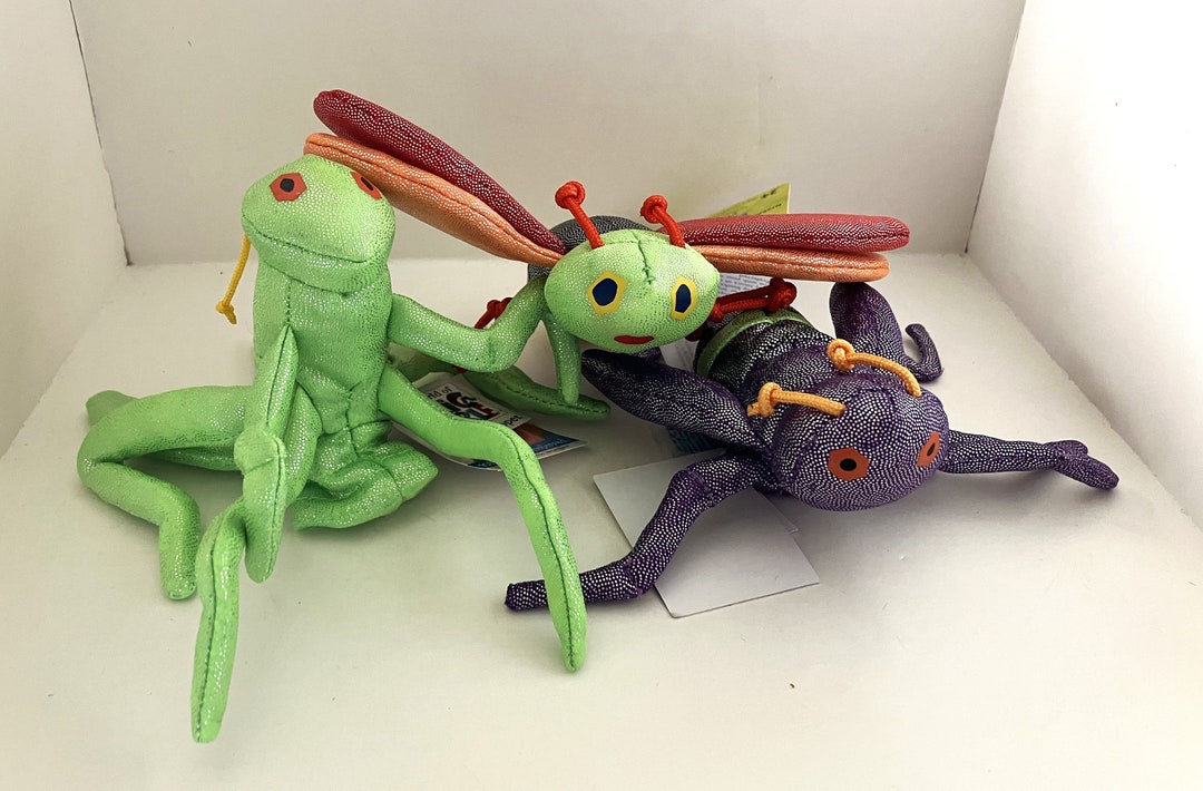 Vintage Eric Carle Finger Puppets Choose Grasshopper, Firefly/lightning ...