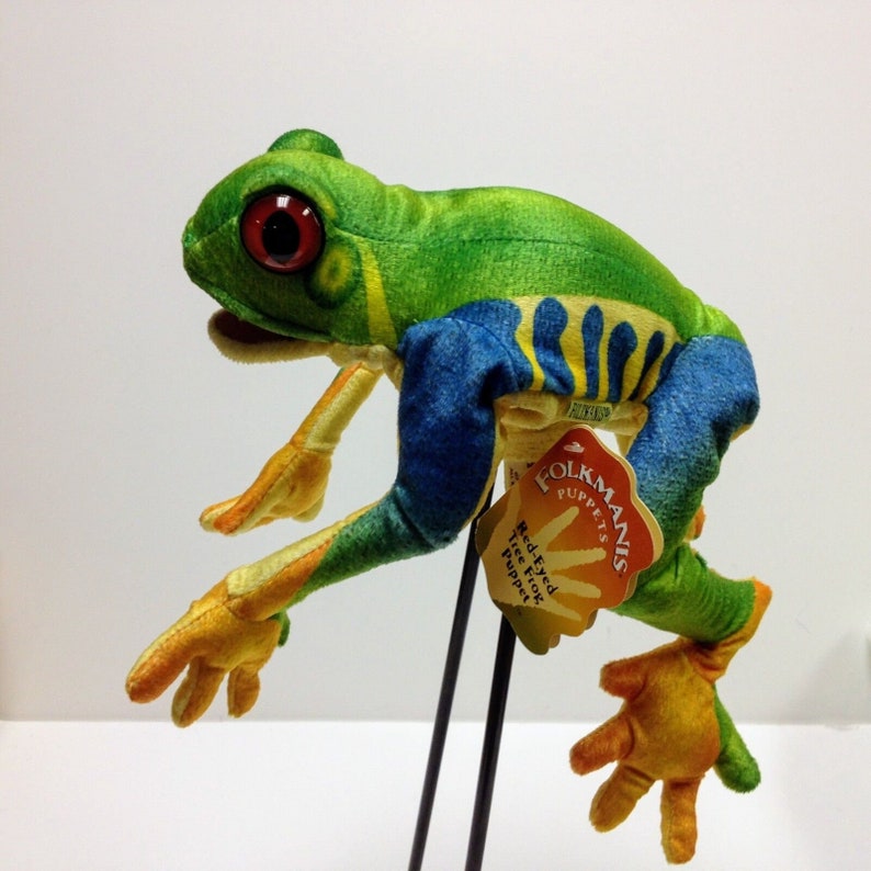 Folkmanis Tree Frog Puppet 2844 RARE New W/tag - Etsy