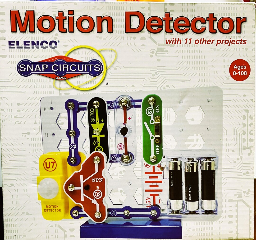 Elenco Snap Circuits Motion Detector Electronic Experiment Set 11 ...