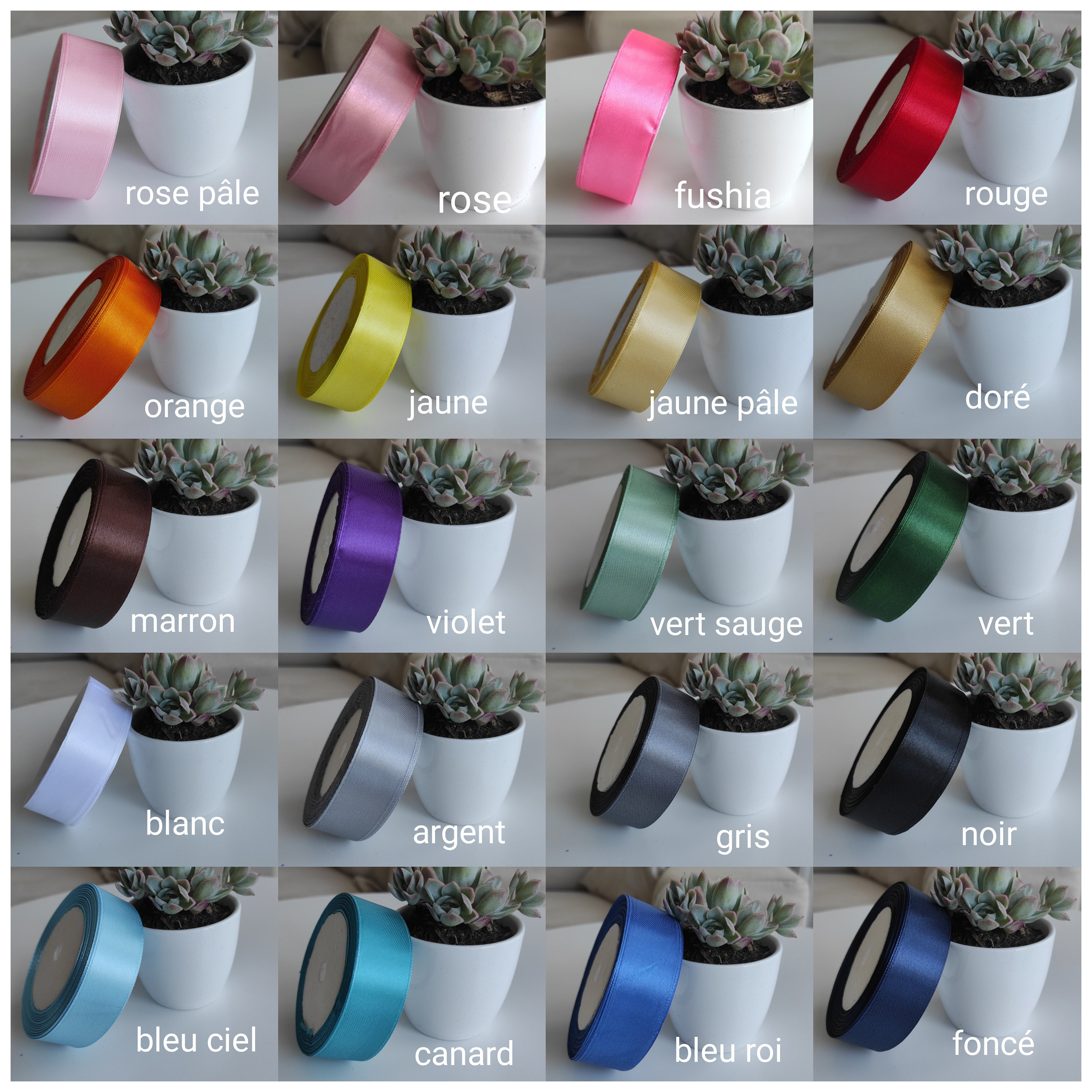 Ronde des rubans satin mariage - Etsy France