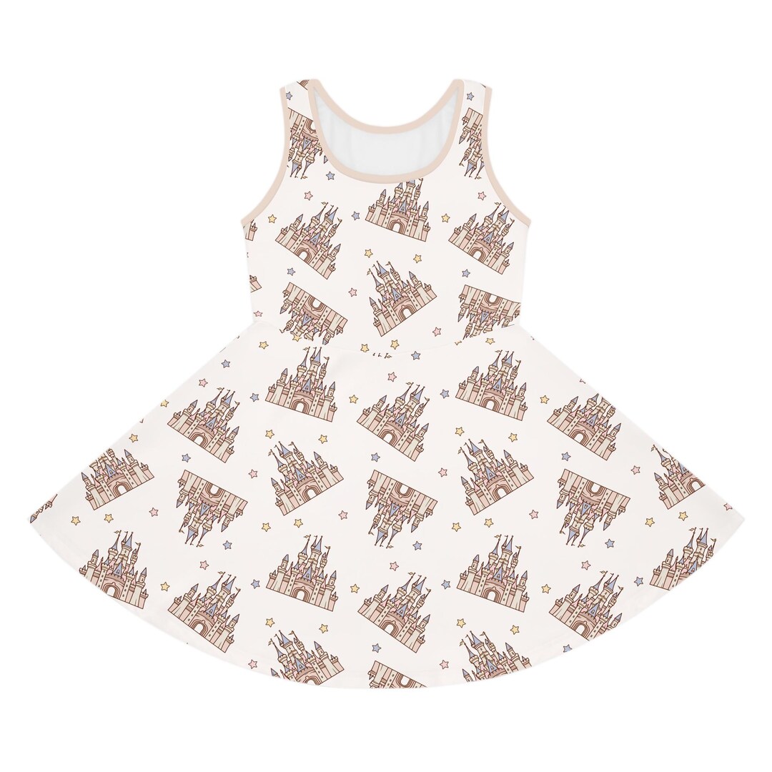 Disney Princess Castle Dress Youth Dress Kids Dress Magic Castle Dress ...