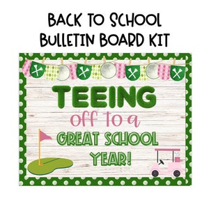 Golf Themed Back to School Bulletin Board - Etsy