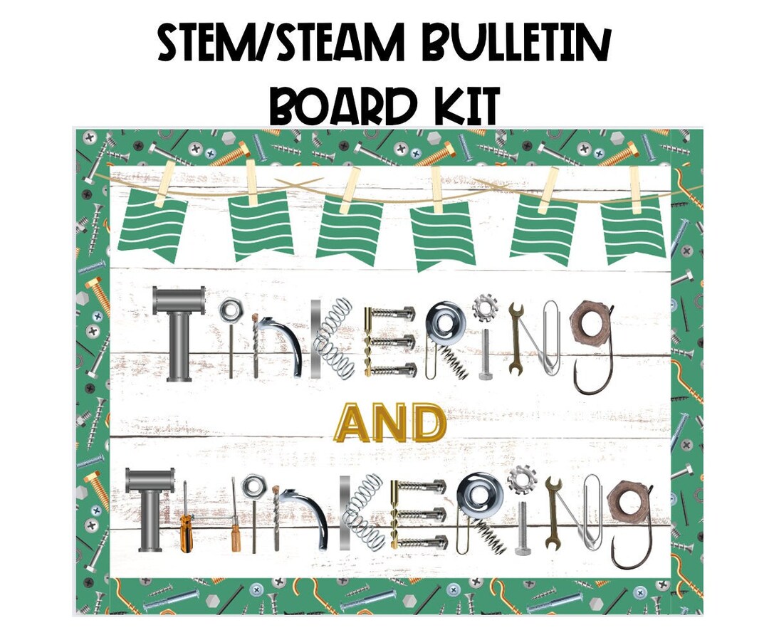 Stem Bulletin Board Kit/ Tinkering & Thinkering - Etsy