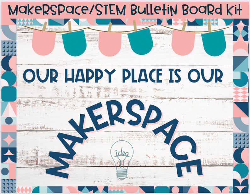 Makerspace/stem Bulletin Board Kit - Etsy