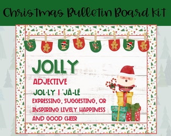 Christmas Bulletin Board Kit Tis the Season (Download Now) - Etsy