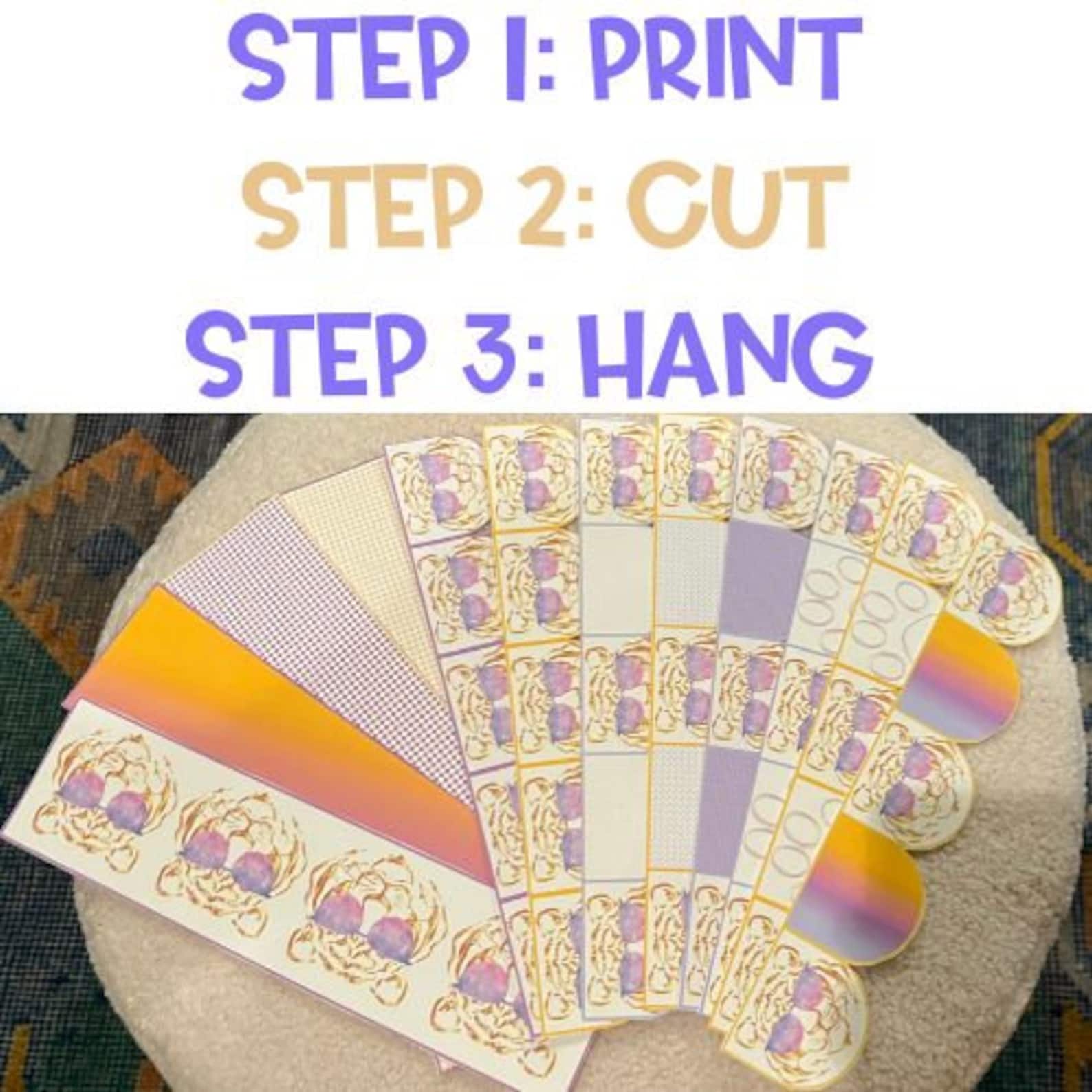Printable Purple & Gold Tiger/lsu Themed Bulletin Board Borders ...