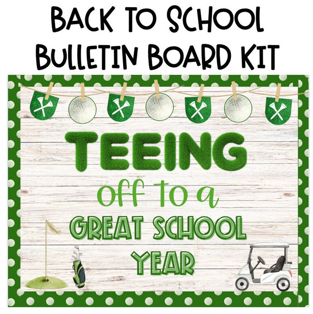 Golf Themed Back to School Bulletin Board - Etsy