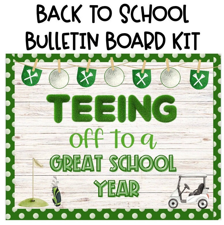 Golf Themed Back to School Bulletin Board - Etsy