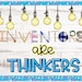 STEM/STEAM Bulletin Board Kit/inventors Are Thinkers/editable Light ...