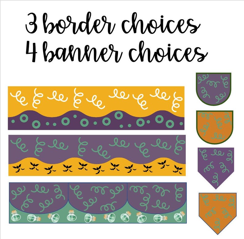 Halloween Bulletin Board Kit/ Hocus Pocus / Instant Digital Download - Etsy