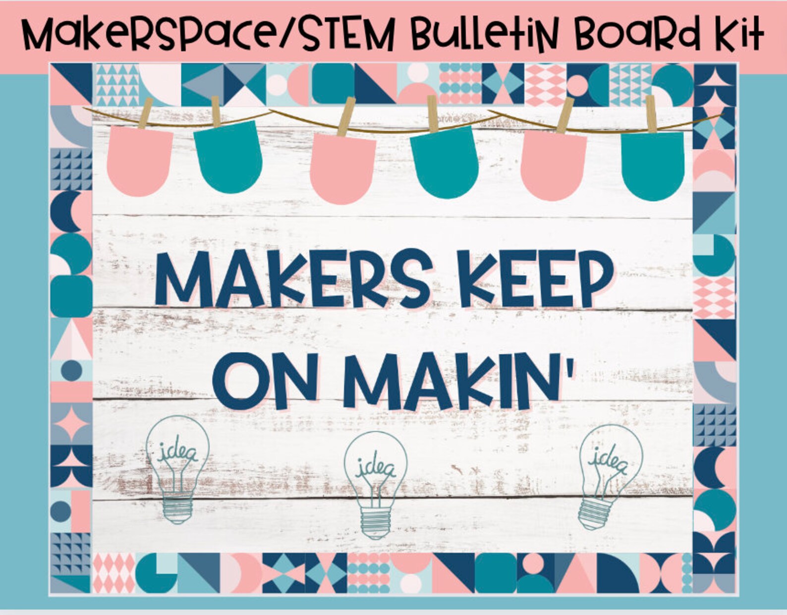 Makerspace/stem Bulletin Board Kit - Etsy
