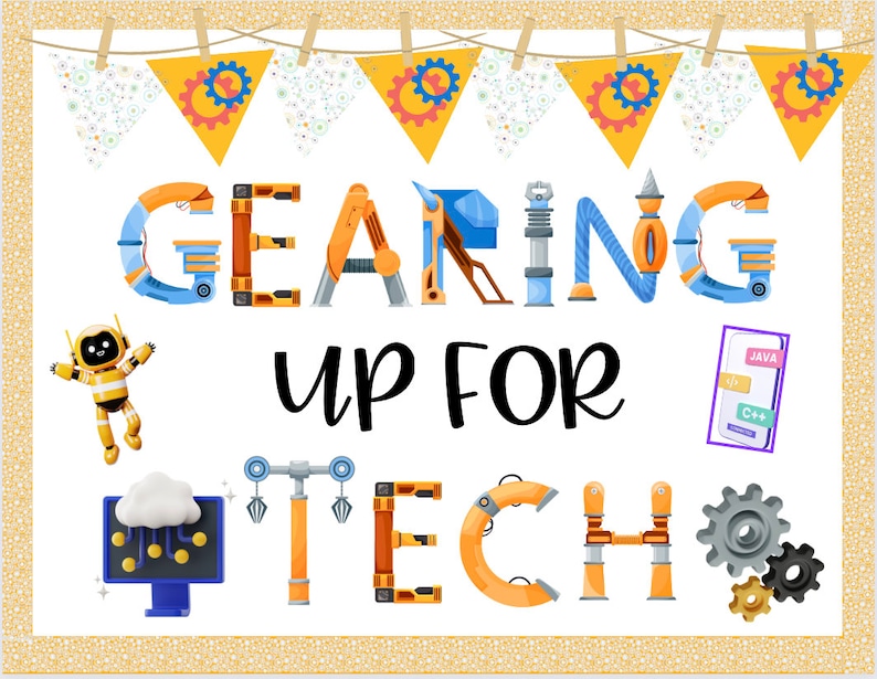 TECHNOLOGY Bulletin Board Kit/gearing up for Tech/computer Science ...
